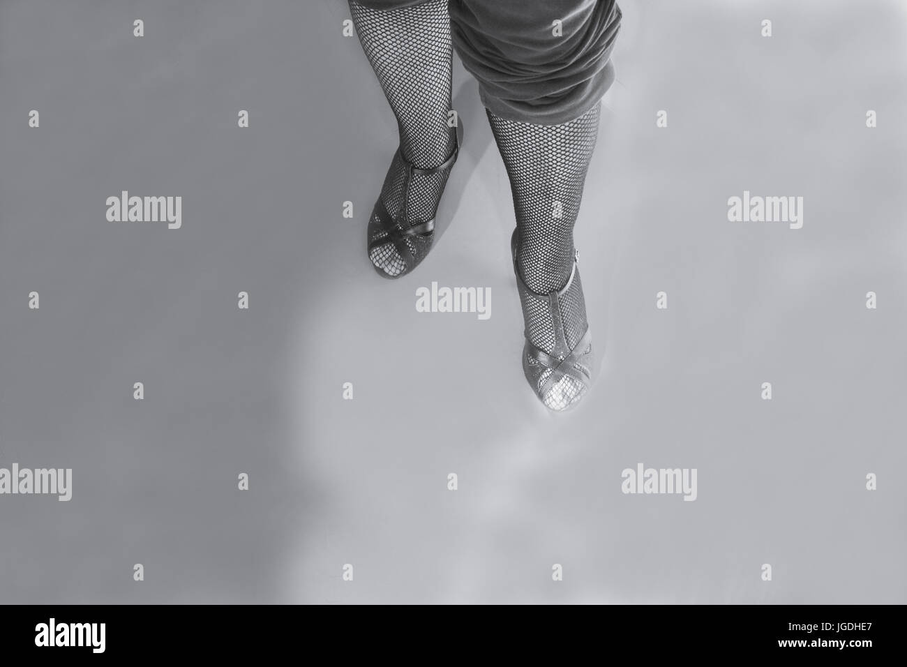 Woman dancing with salsa sandals Stock Photo - Alamy