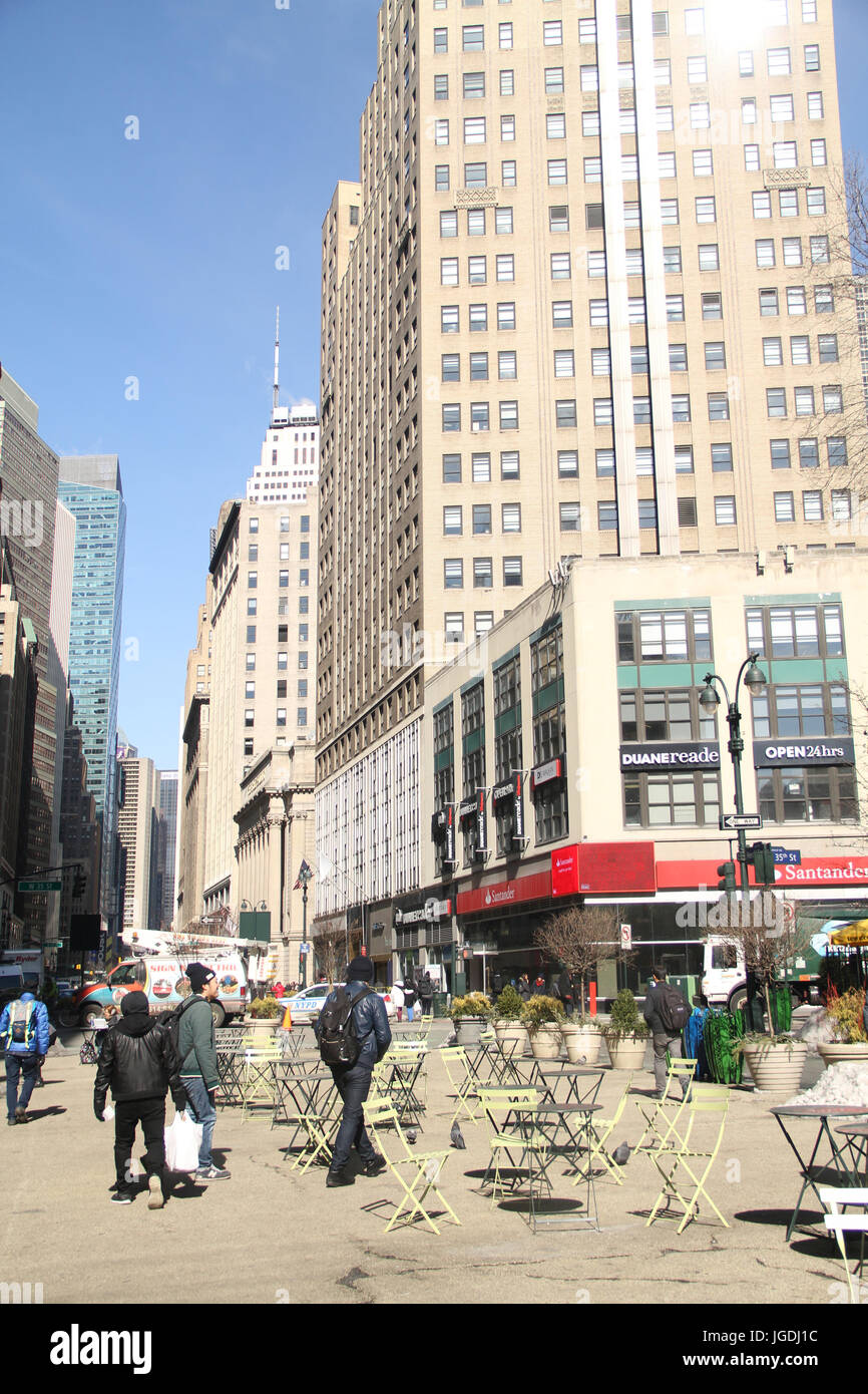 New york street sign america sixth 6th avenue hi-res stock photography ...