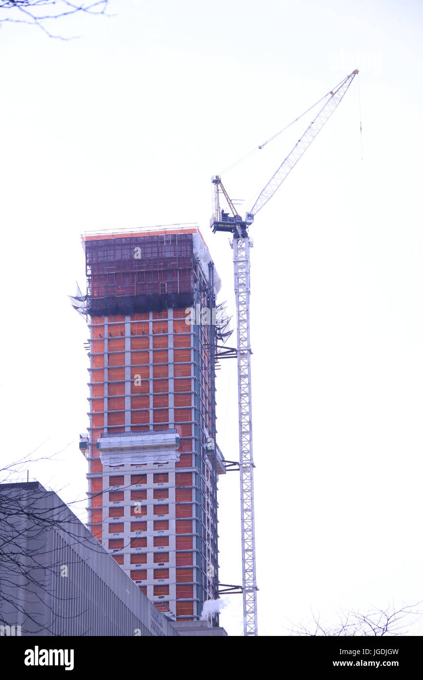 Buildings construction, Manhattan, New York, United States Stock Photo ...