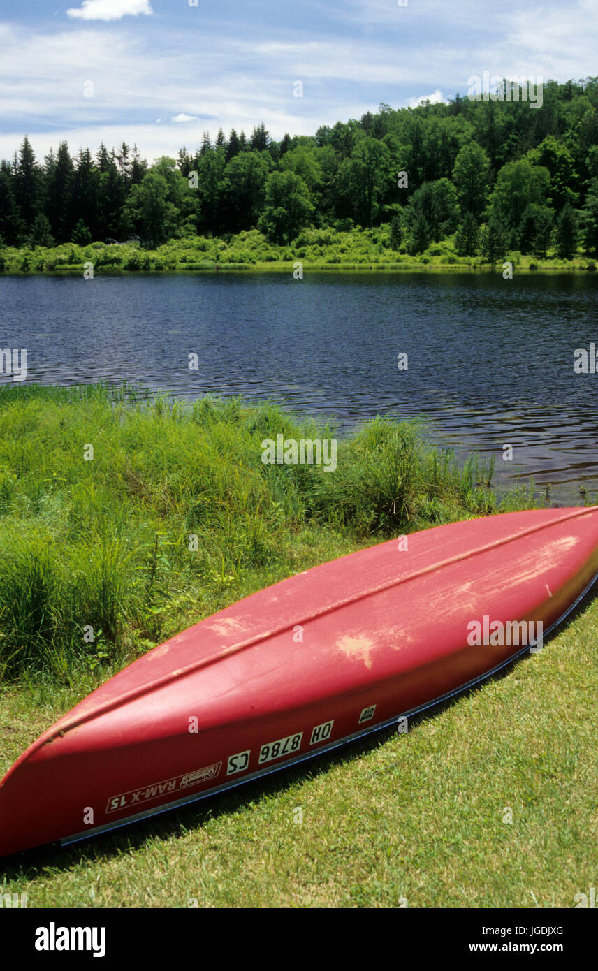 Canoe by Beaver Meadows Lake, Beaver Meadows Recreation Area, Allegheny ...