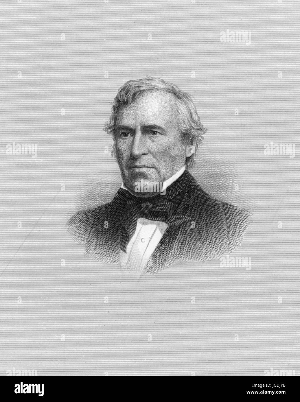 Engraved portrait of Zachary Taylor, a major general in the United ...