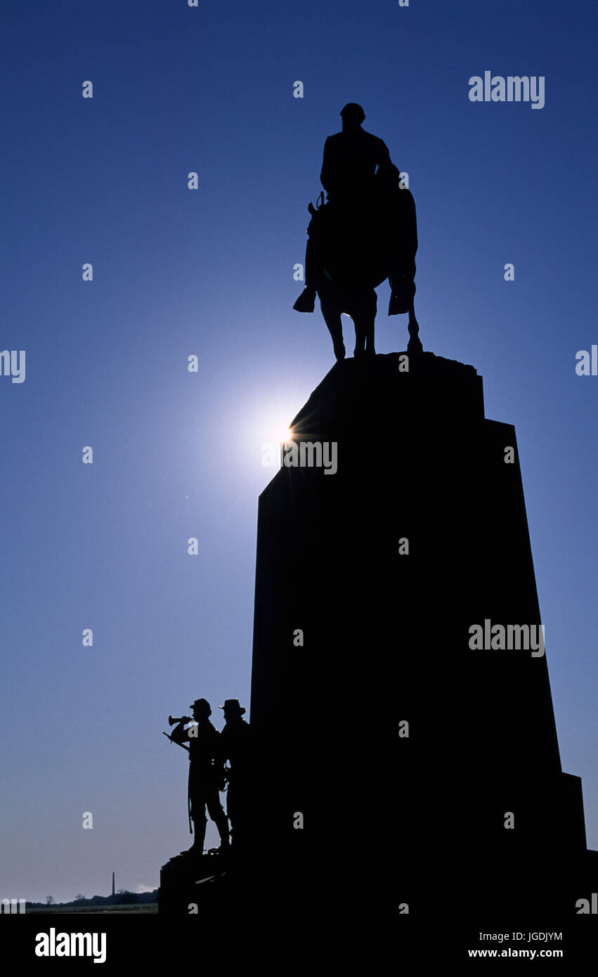 Virginia Memorial with sunburst, Gettysburg National Military Park ...