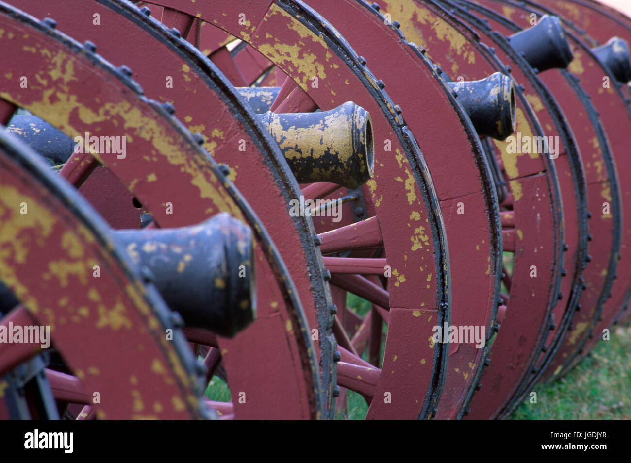 Artillery Park, Valley Forge National Historic Park, Pennsylvania Stock ...