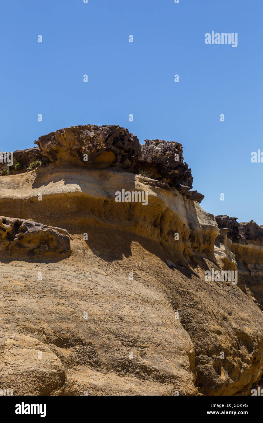 rocks nature form after erosion on ocean coastline Stock Photo - Alamy