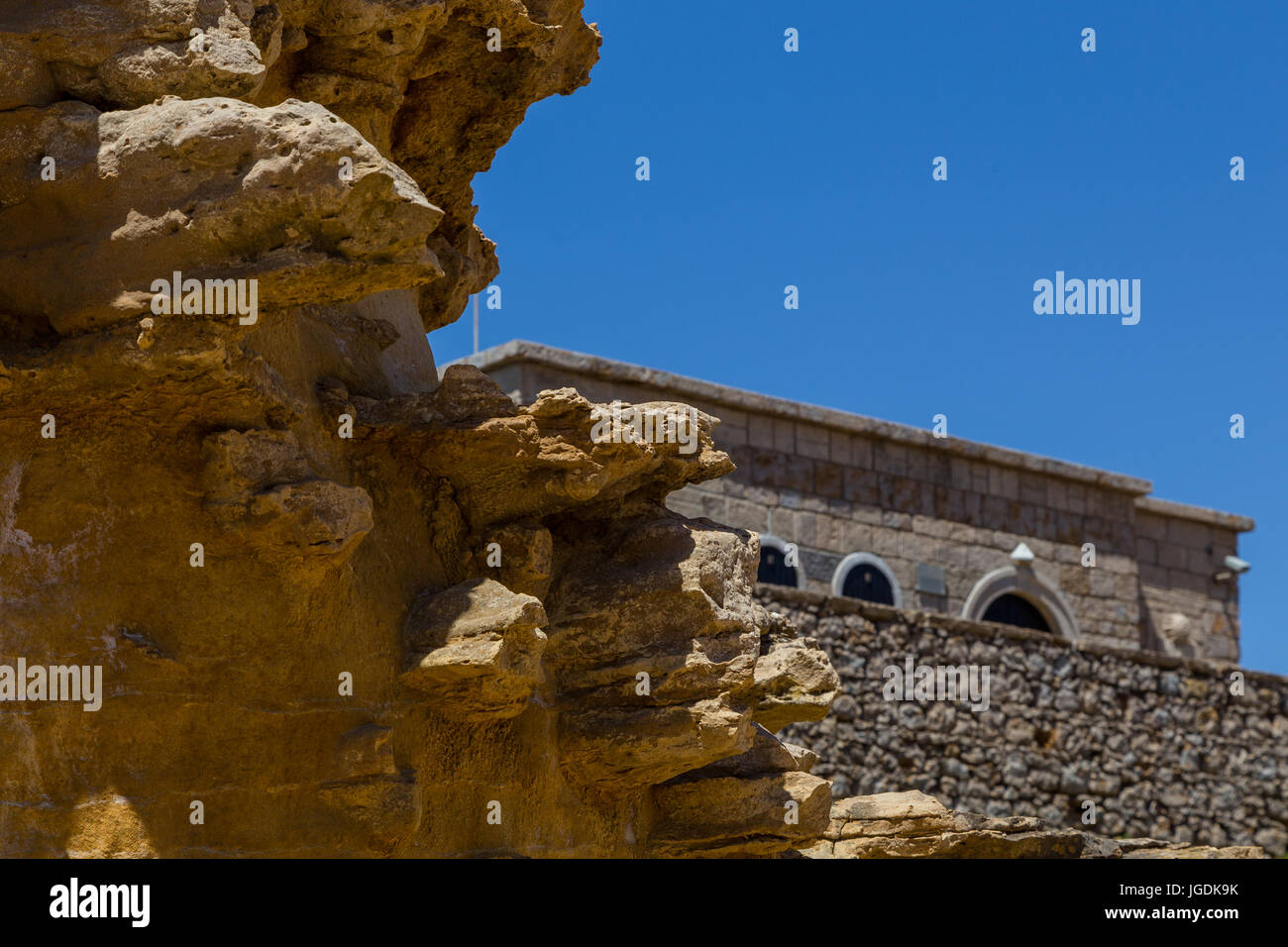 rocks nature form after erosion on ocean coastline Stock Photo - Alamy