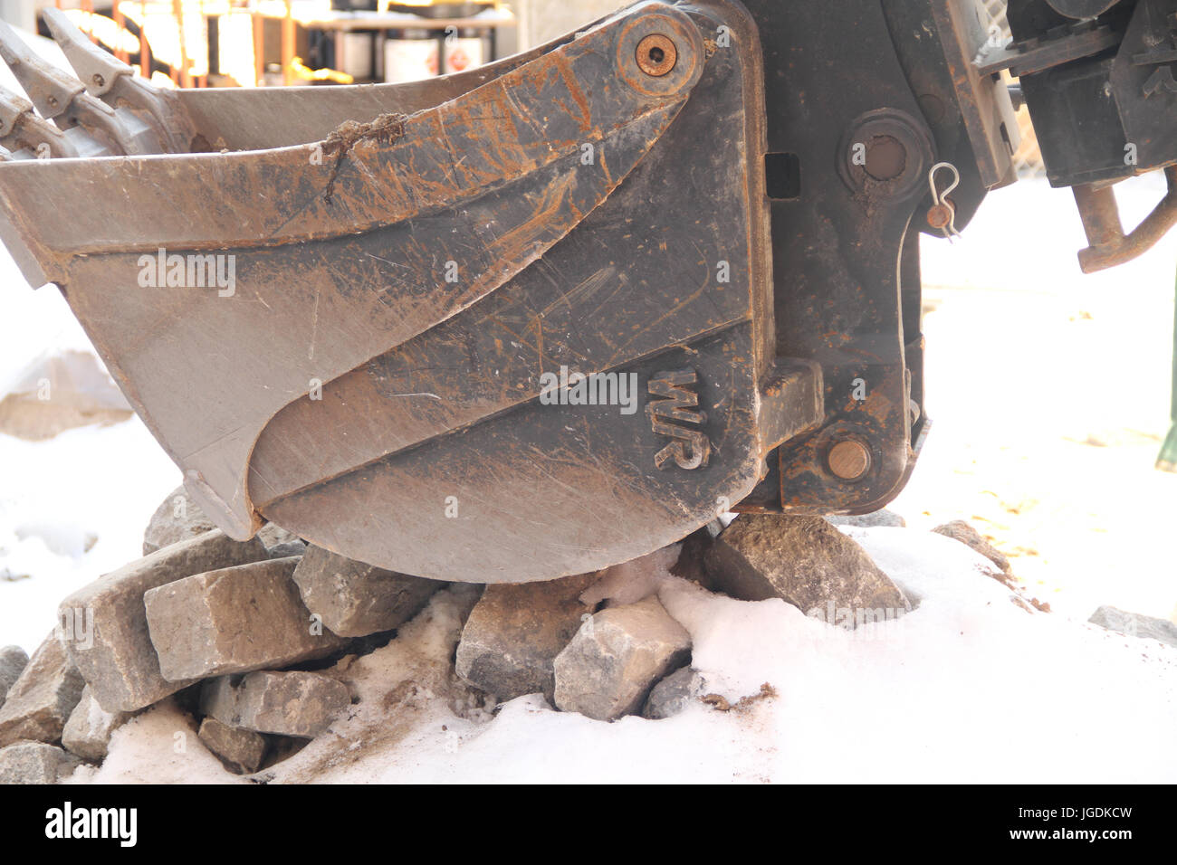 Excavator, Manhattan, New York, United States Stock Photo - Alamy