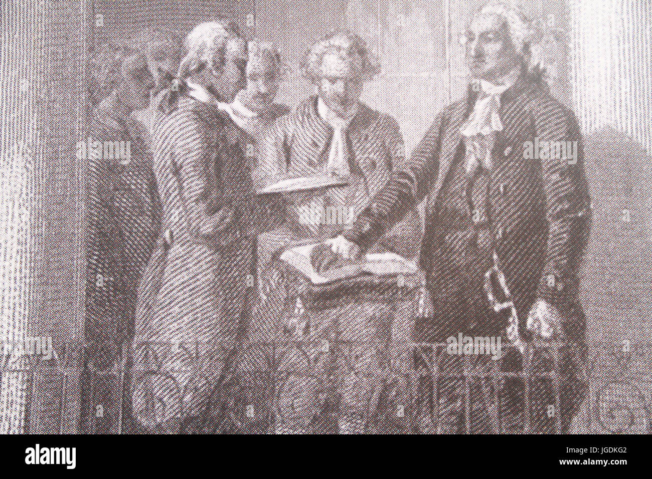 The inauguration of George Washington as the first President of the ...