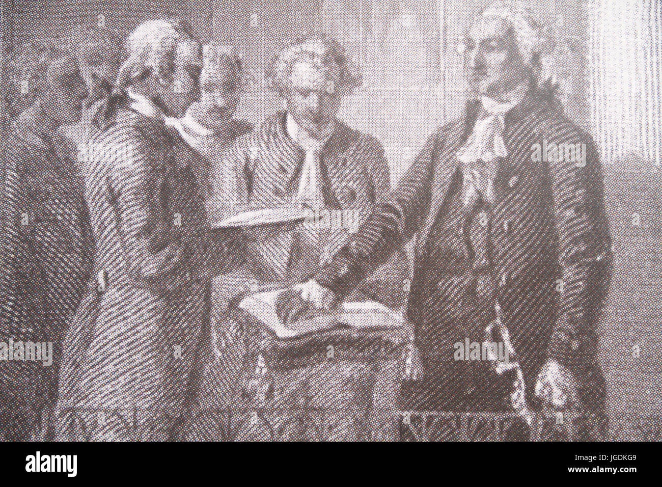 The inauguration of George Washington as the first President of the ...