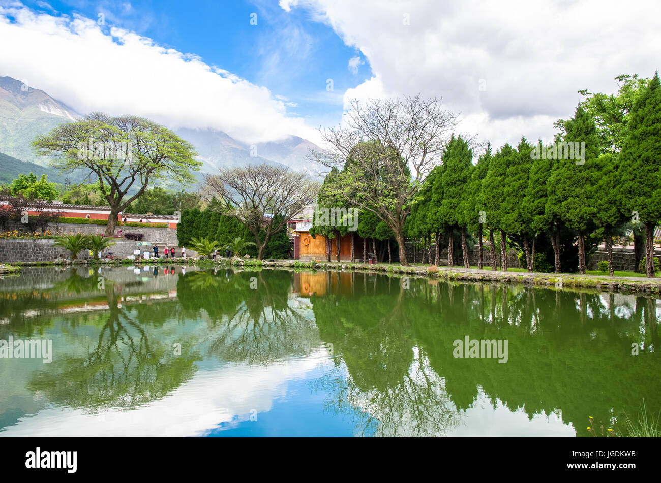 Kunming,China - April 20,2017 : Beautiful lake which is located in The ...