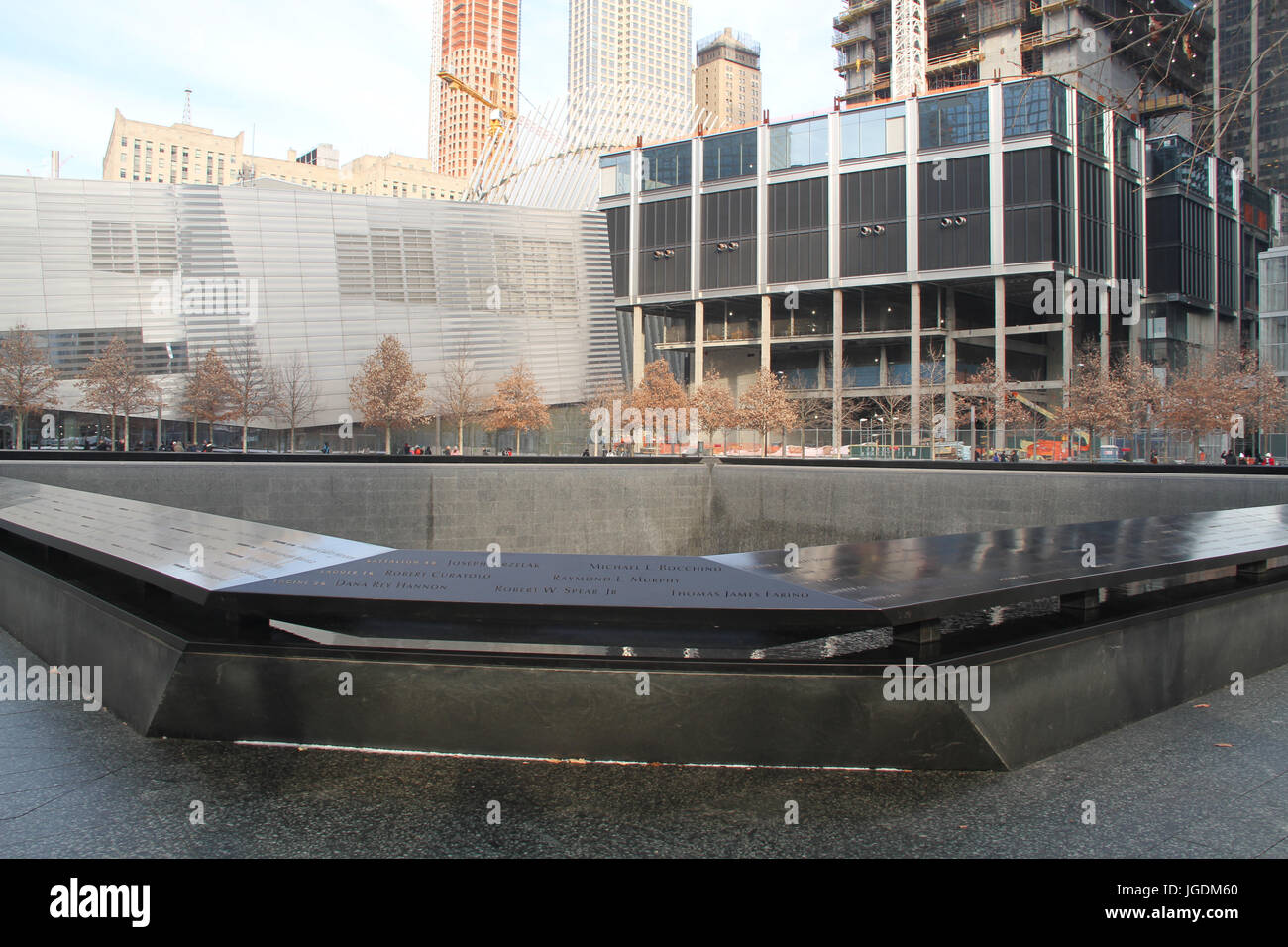 The 9/11 memorial, Manhattan, New York City, United States Stock Photo ...