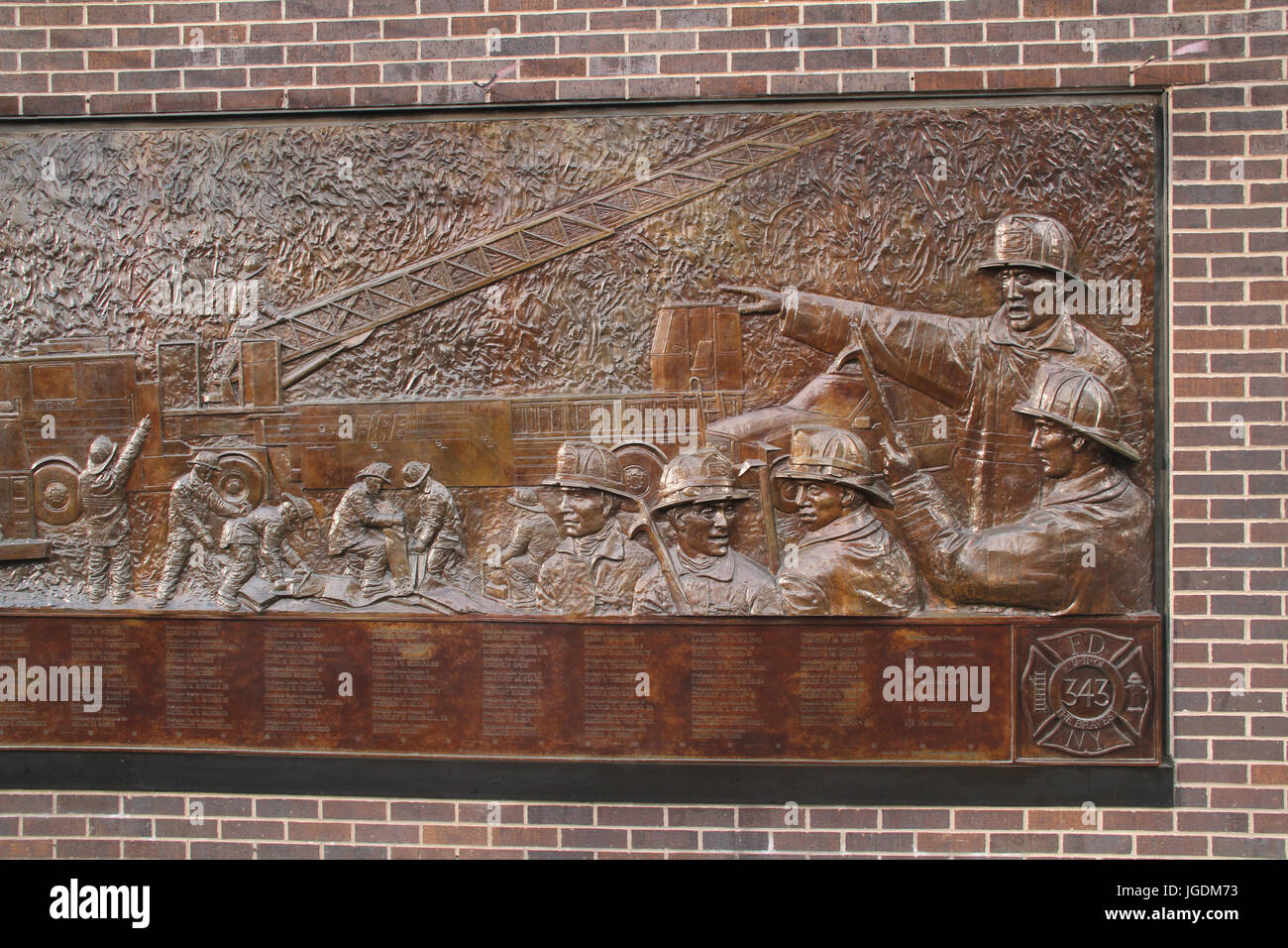 Mural dedicated to the lives lost amongst the New York Fire Department ...