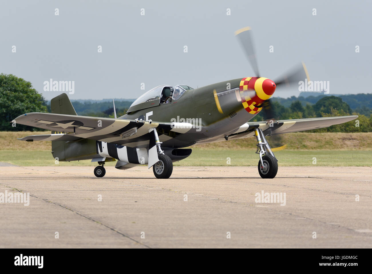 North American P-51D Mustang world war two fighter named Frenesi Stock ...