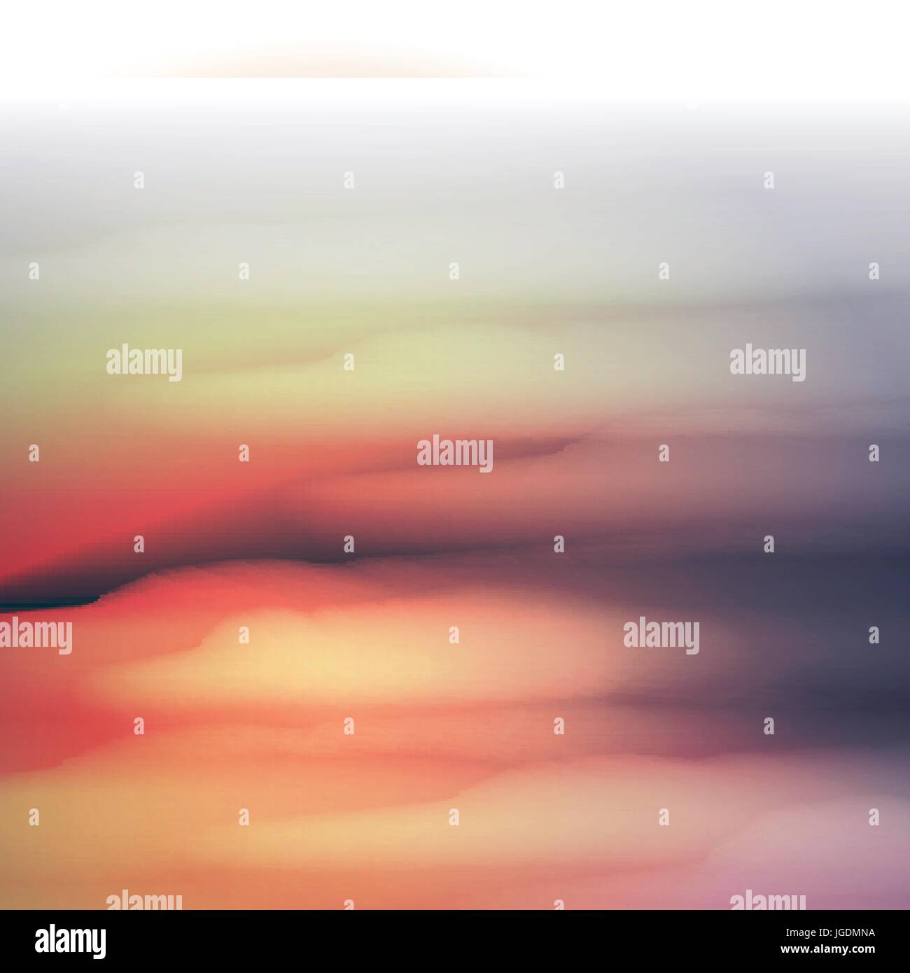 Clouds Landscape at Sunset or Dawn - Vector Illustration Stock Vector ...