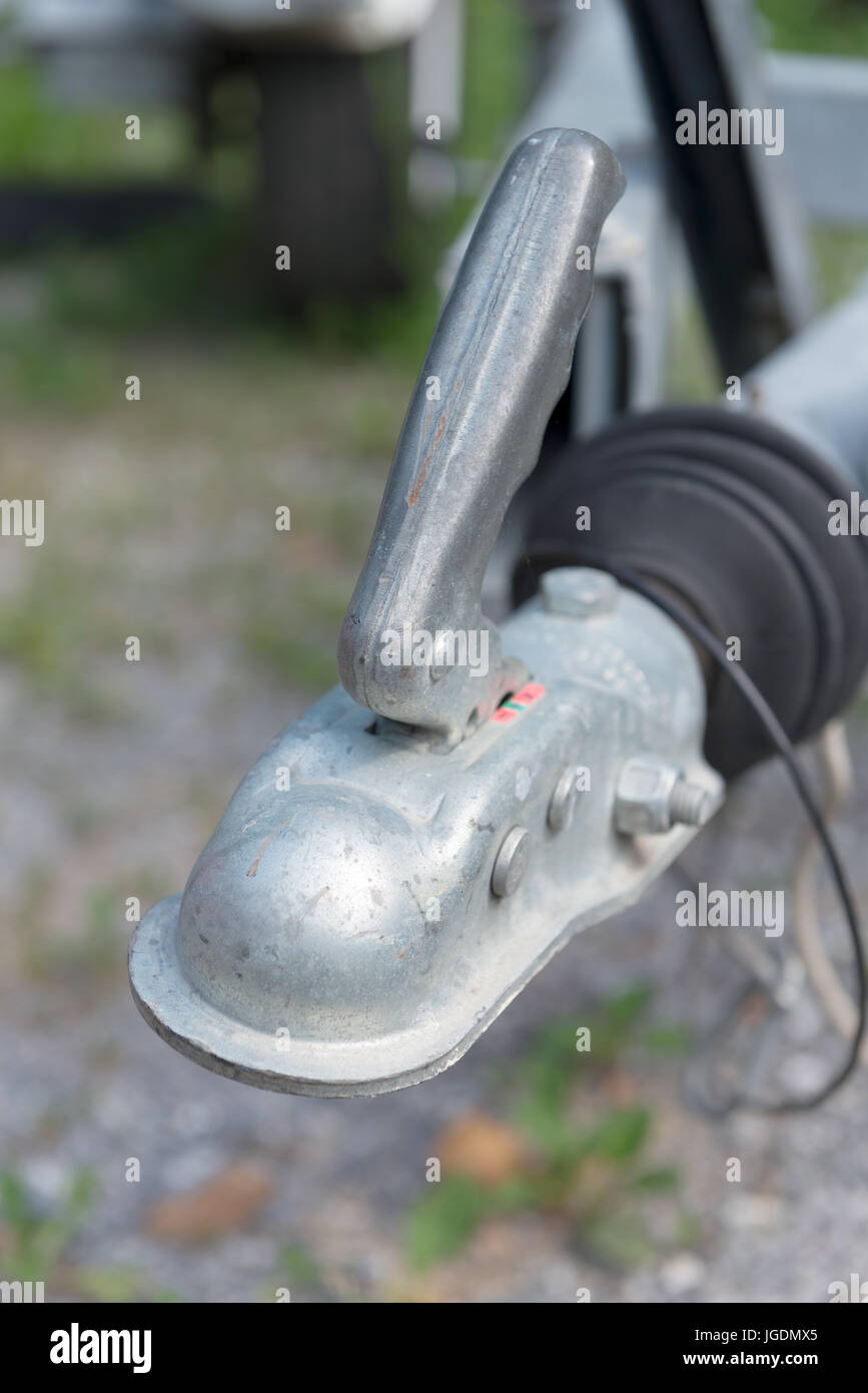 A close-up of trailer hook for boats or cars Stock Photo - Alamy