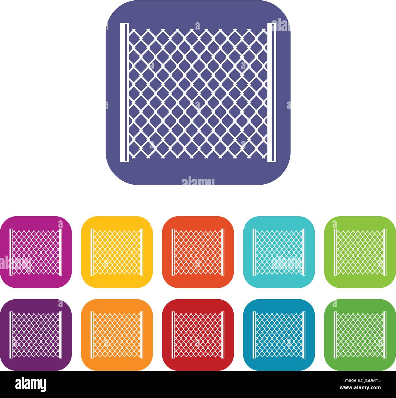 Perforated gate icons set flat Stock Vector Image & Art - Alamy