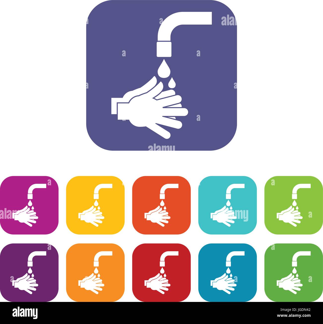 Blue rinse set Stock Vector Images - Alamy