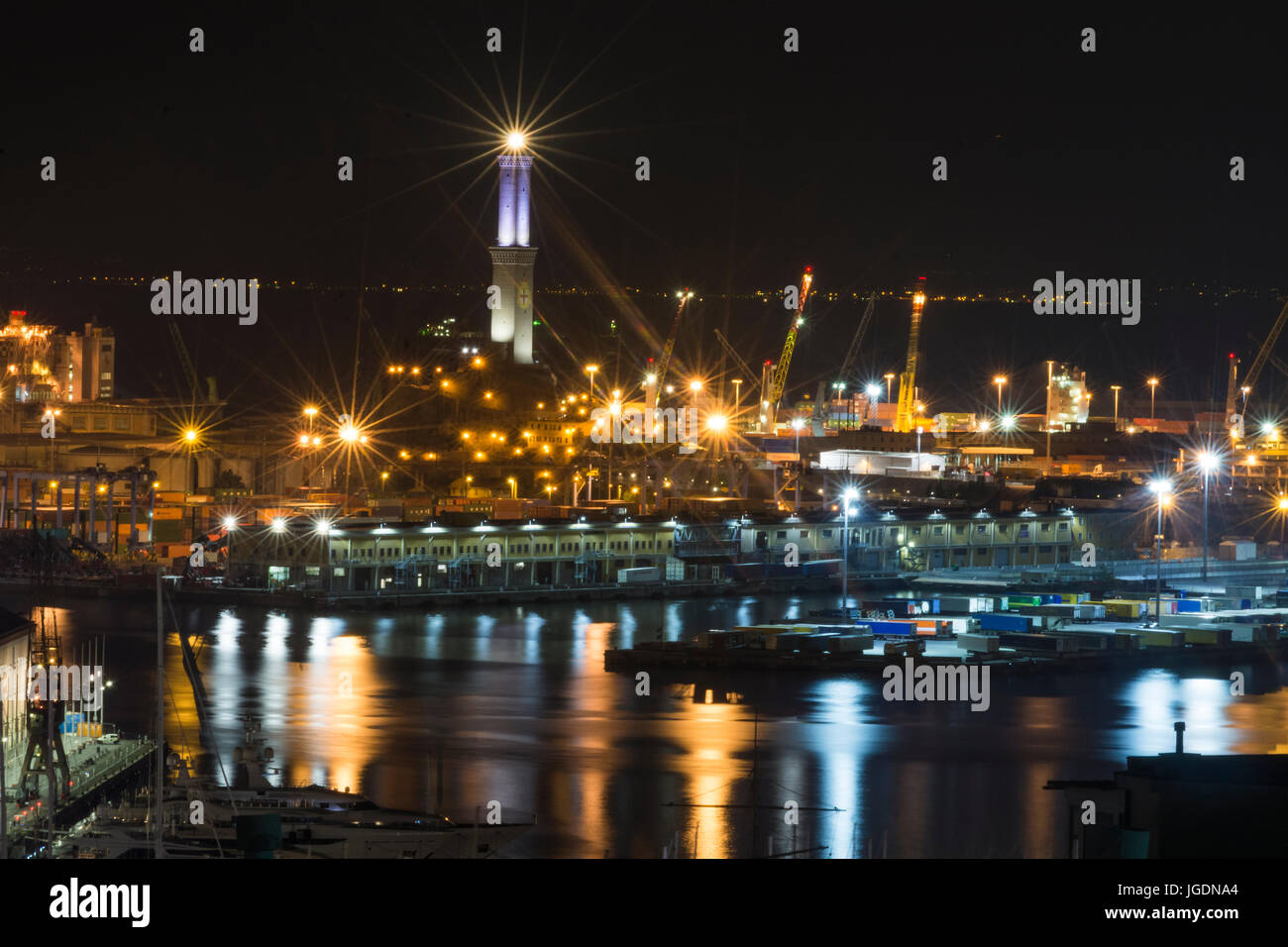 Genova by night hi-res stock photography and images - Alamy
