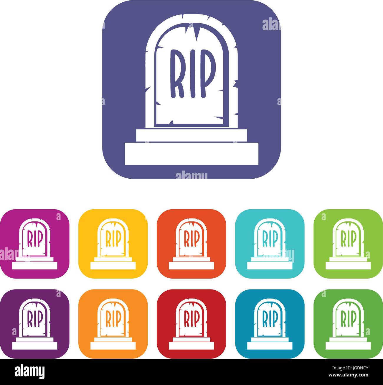Blank grave marker Stock Vector Images - Alamy