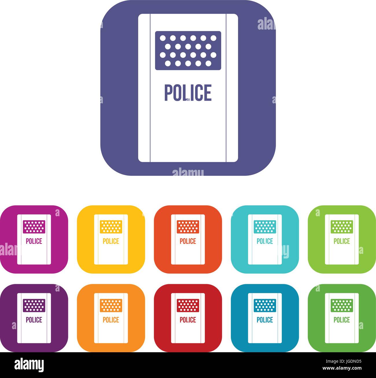 Shield helmet baton police Stock Vector Images - Alamy