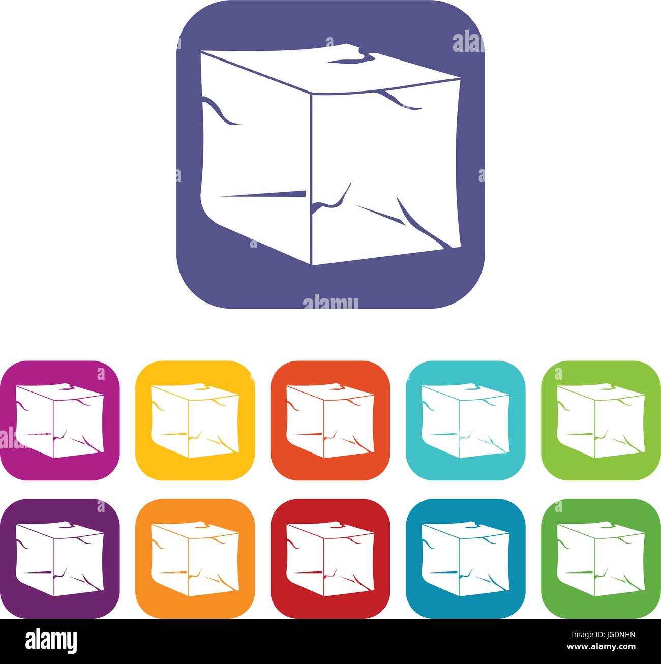 Ice icons set flat Stock Vector Image & Art - Alamy