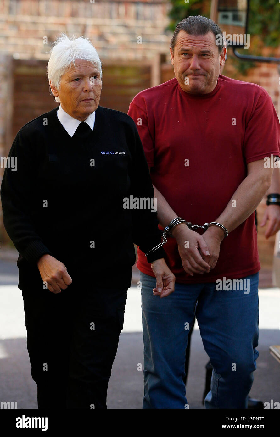 Robert Trigg arrives at Lewes Crown Court in Lewes charged with the ...