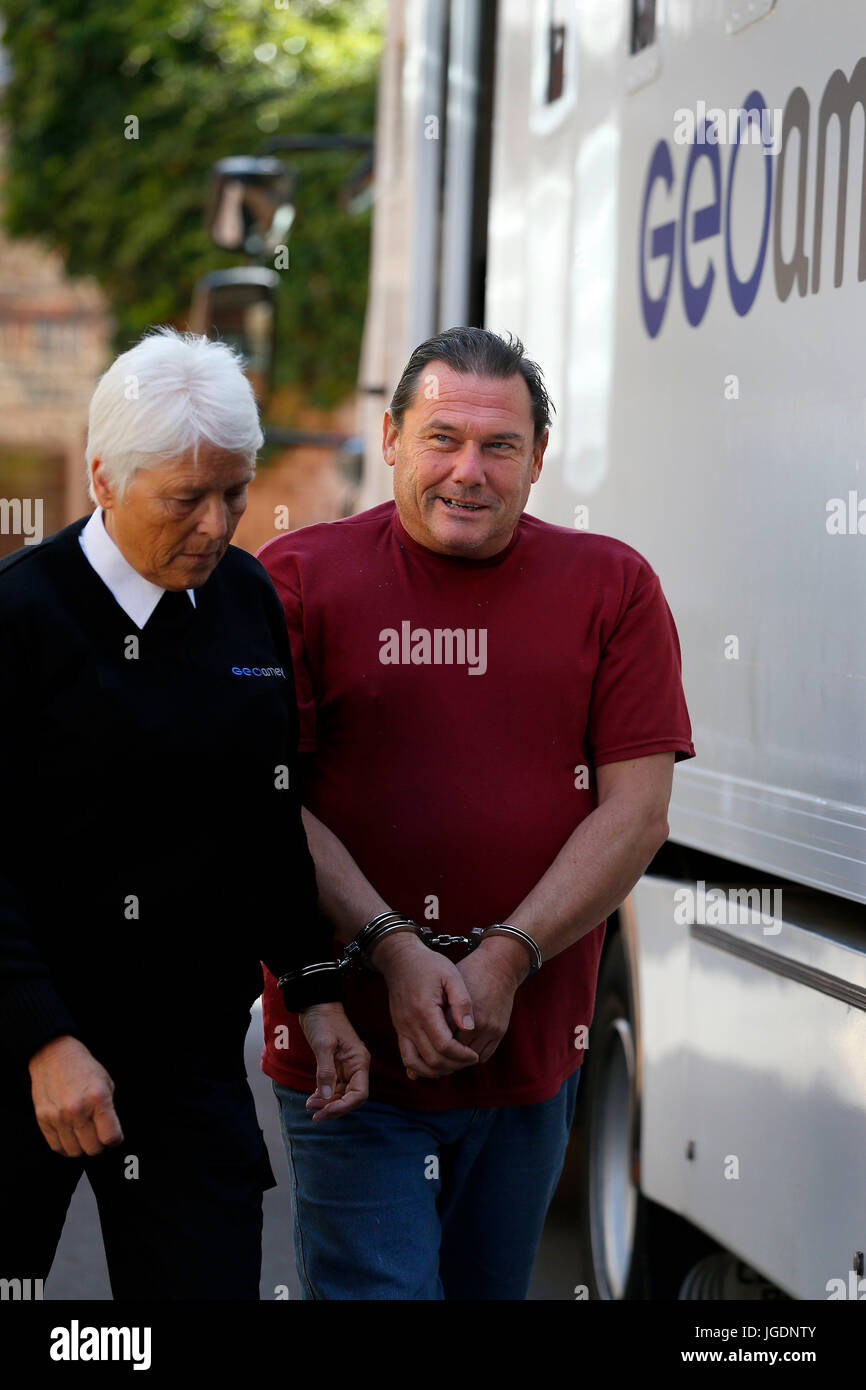 Robert Trigg arrives at Lewes Crown Court in Lewes charged with the ...