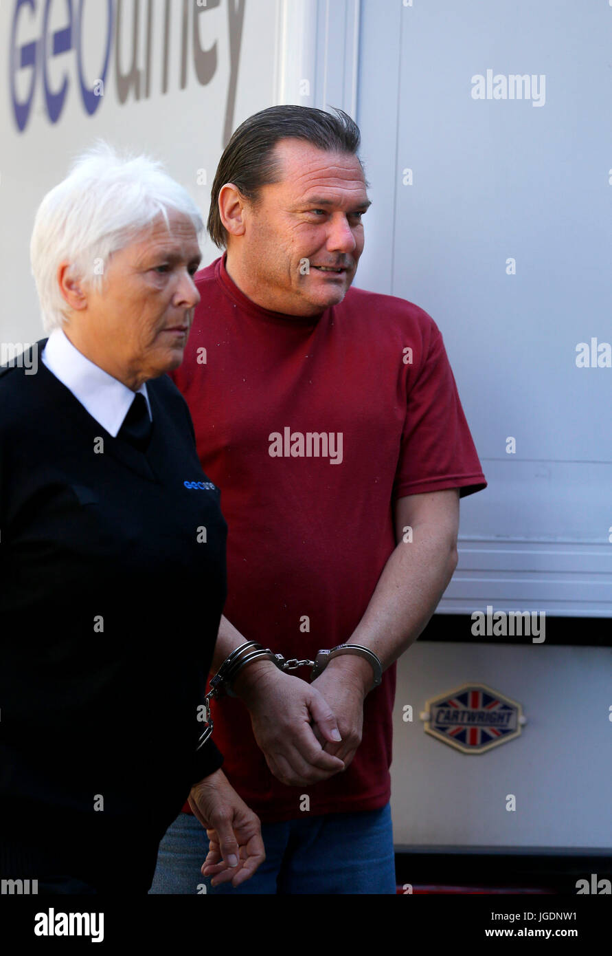 Robert Trigg arrives at Lewes Crown Court in Lewes charged with the ...