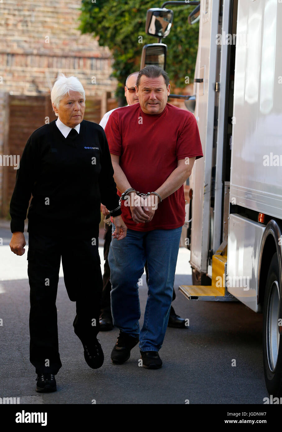 Robert Trigg arrives at Lewes Crown Court in Lewes charged with the ...