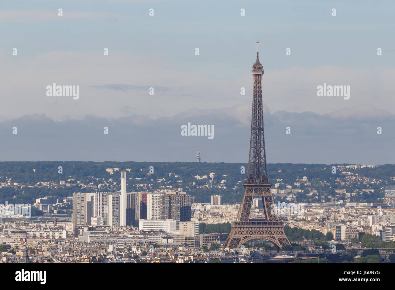 cityscape of Paris with Eiffel tower Stock Photo - Alamy