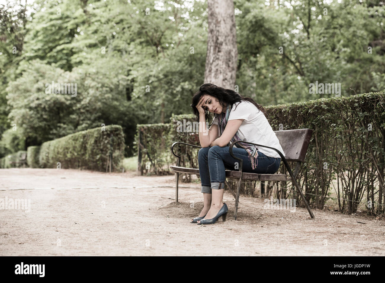 Embarrassment woman phone hi-res stock photography and images - Alamy