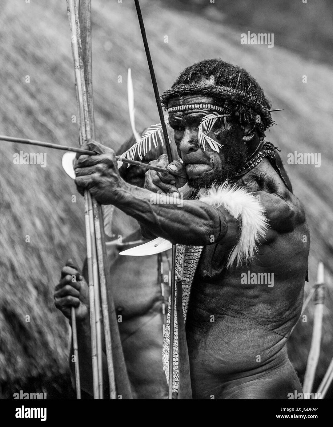 Papua New Guinea Tribe Black and White Stock Photos & Images - Alamy