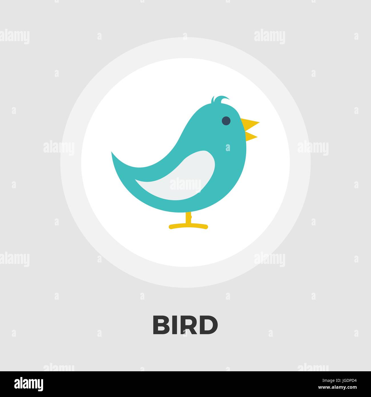 Bird icon vector. Flat icon isolated on the white background. Editable ...