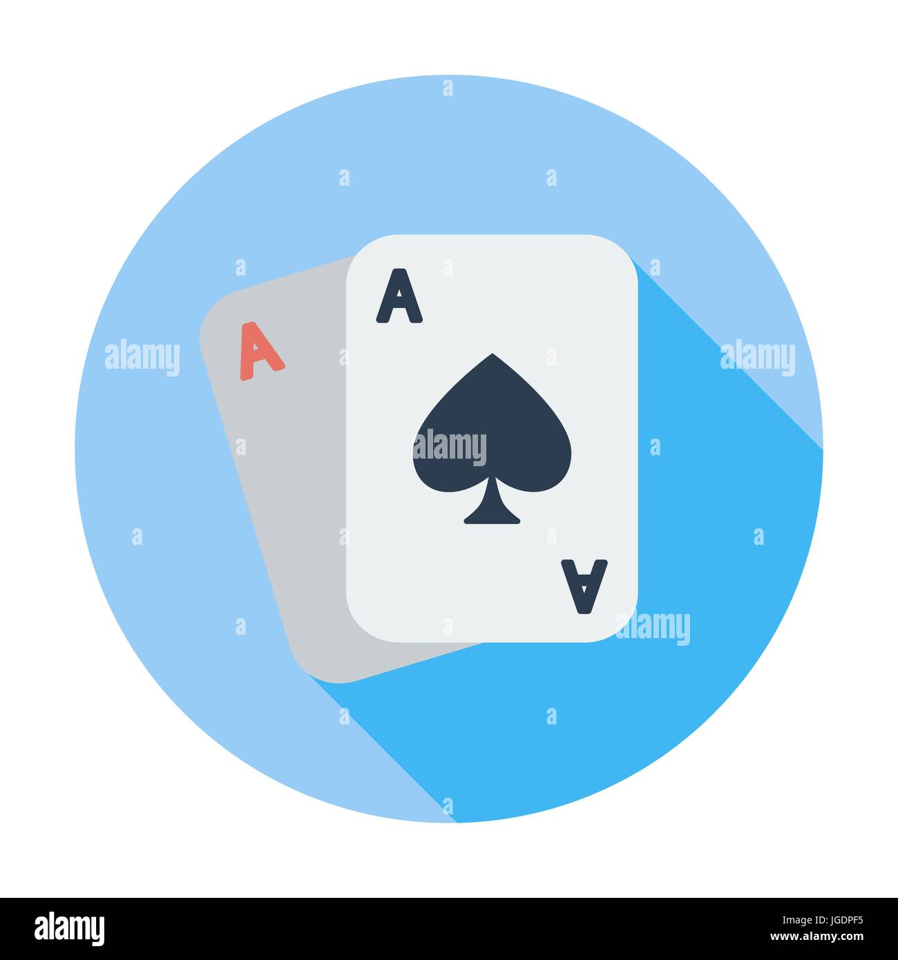 Single playing card ace Stock Vector Images - Alamy