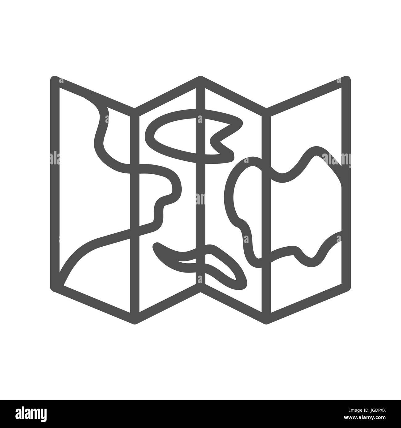 Simplified map vector vectors Black and White Stock Photos & Images - Alamy