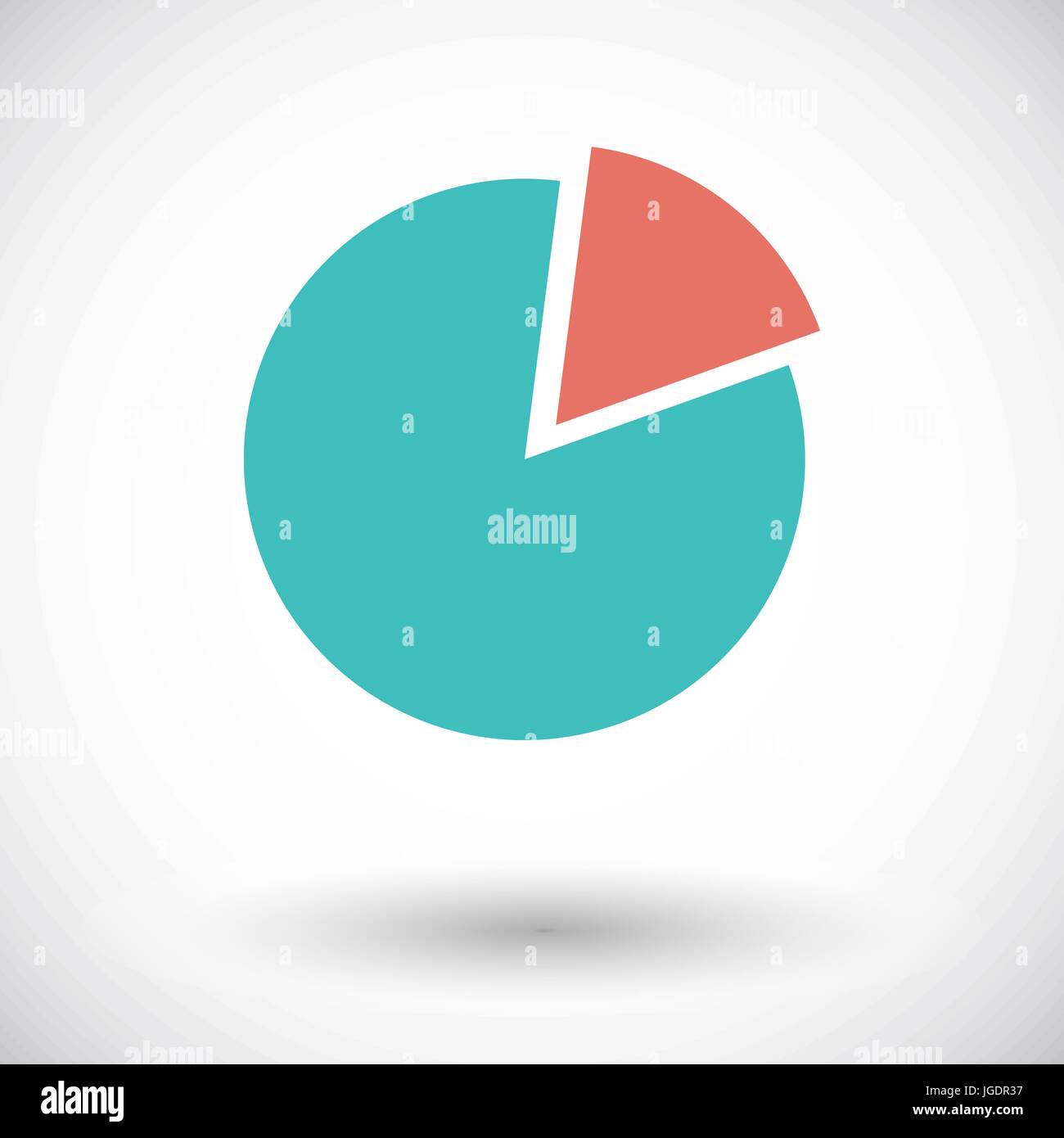 Graph. Single flat icon on white background. Vector illustration Stock ...