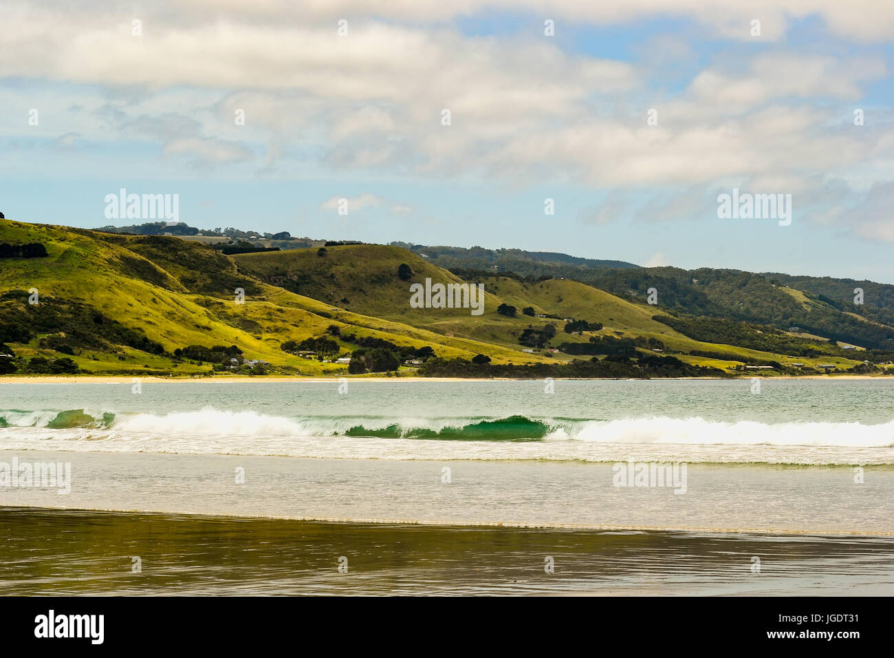 All shades of blue of the Pacific ocean. The Australian coast Stock ...