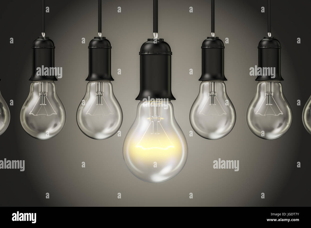 Row of lightbulbs hi-res stock photography and images - Alamy