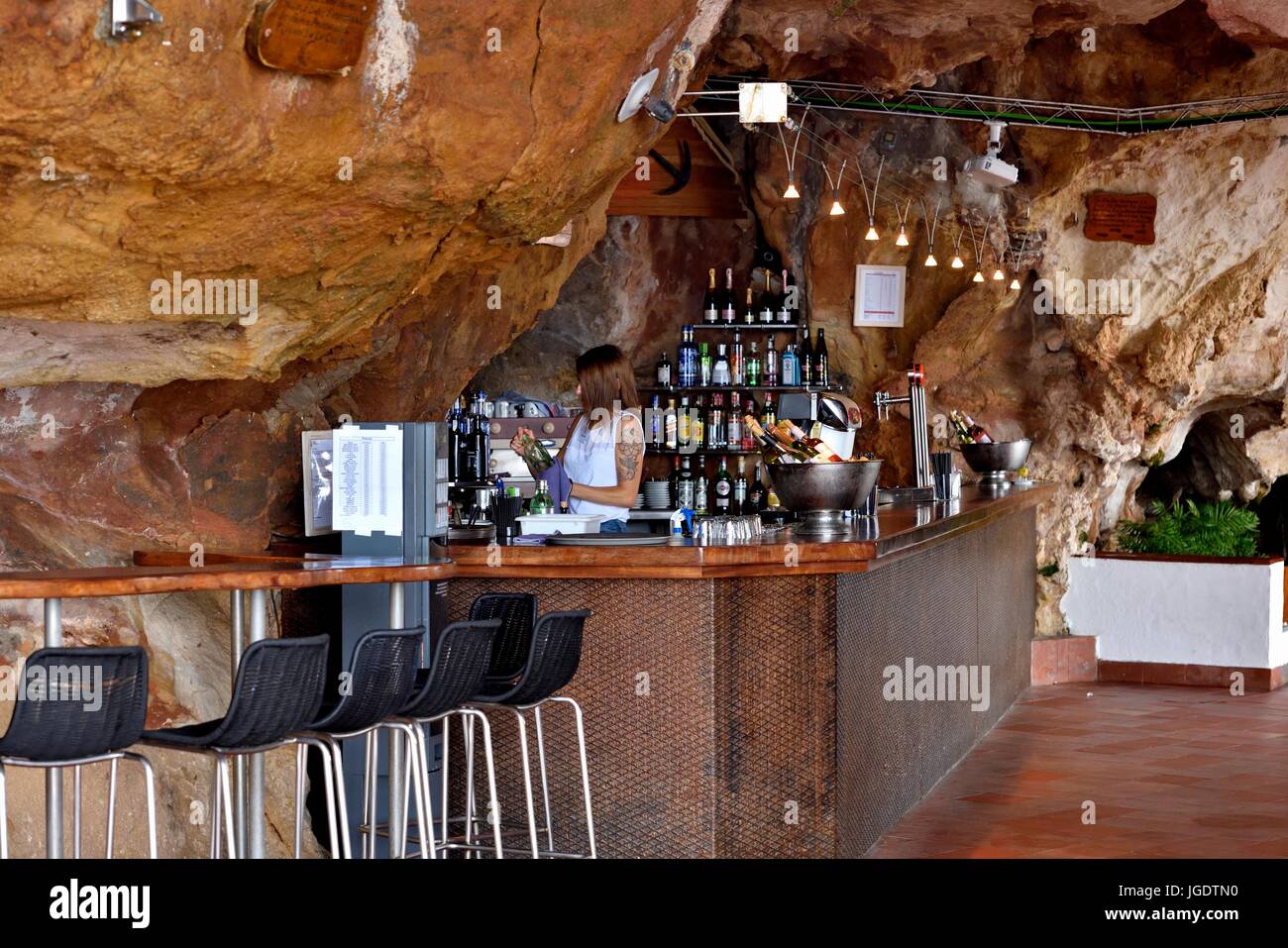 Cova d'en Xoroi Menorca Balearic islands Spain Stock Photo - Alamy