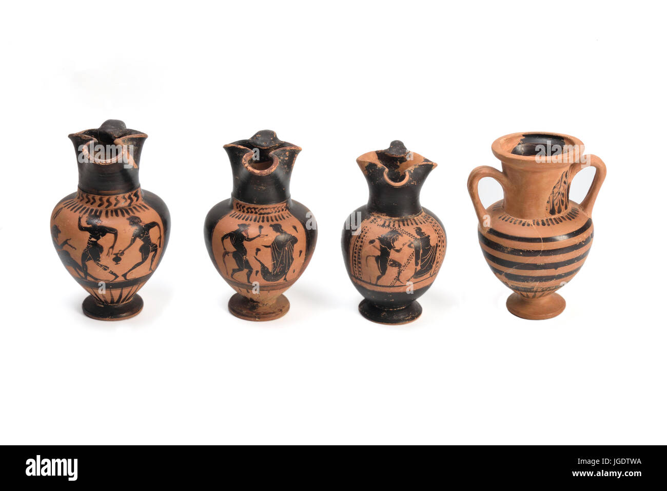 collection of original Greek vase from archaeological excavation Stock ...