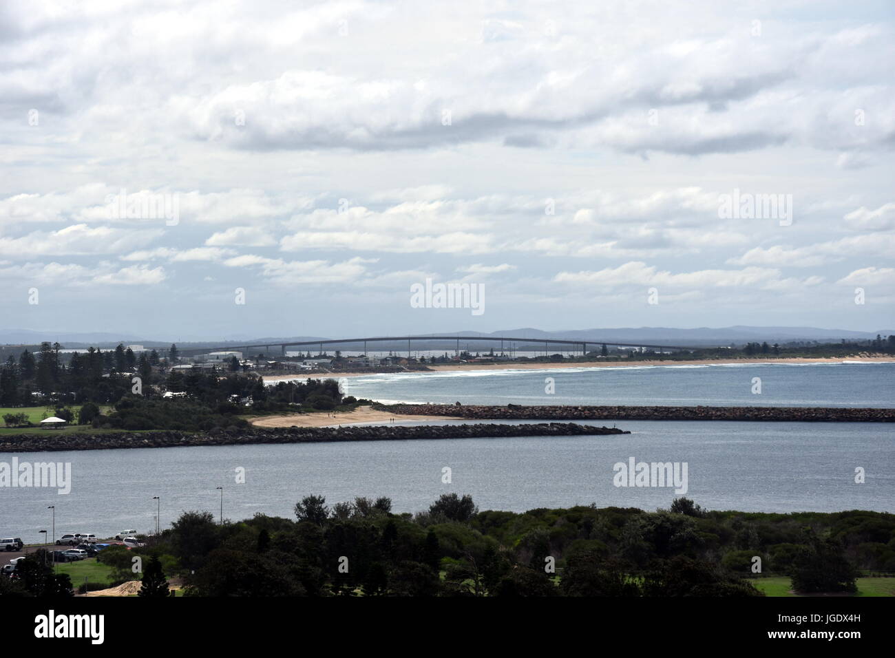 Bridge across the North Channel Hunter River to Stockton and Anna bay ...