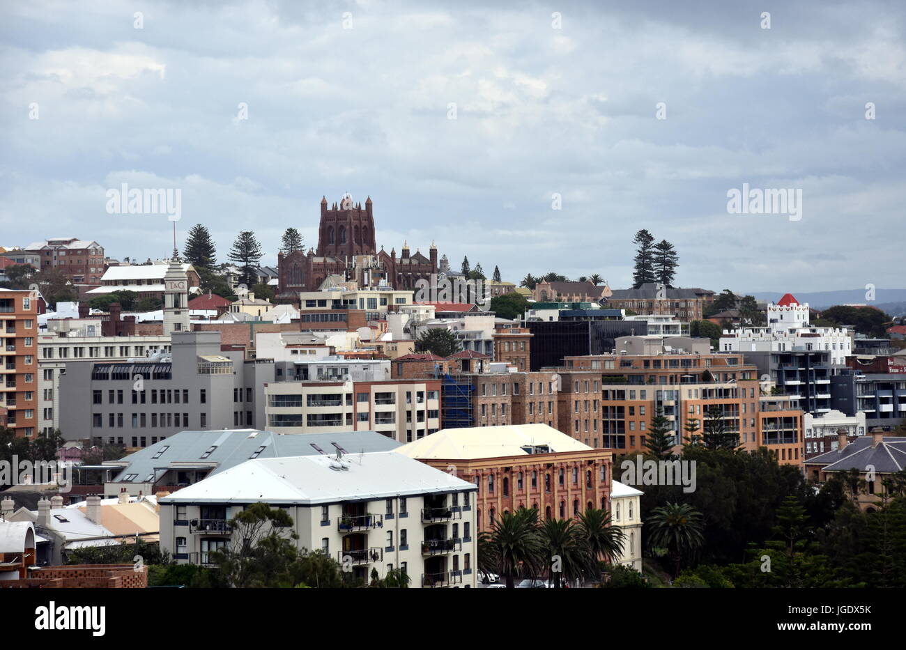 Panoramic view of Newcastle from Fort Scratchley (NSW, Australia ...