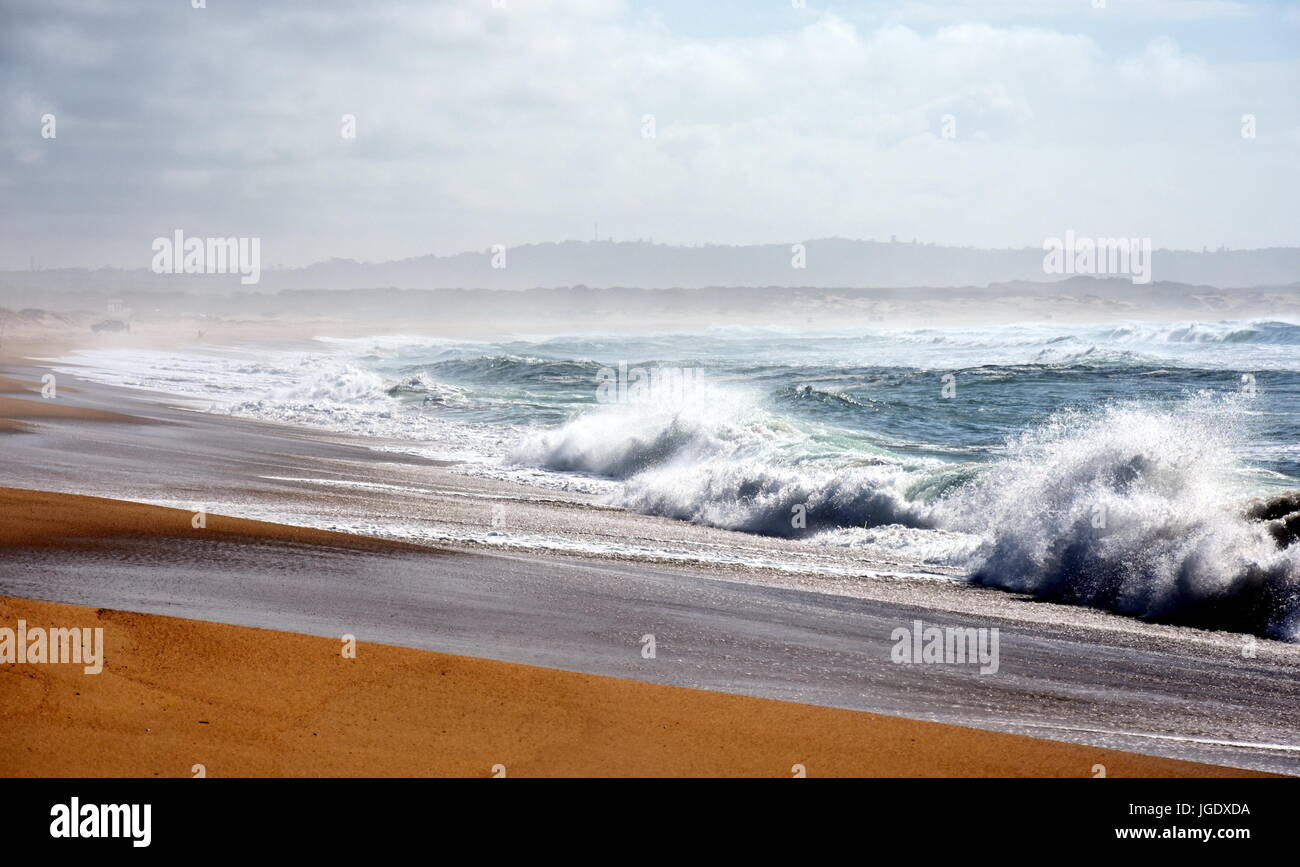 Wave and sand beach for background. Beautiful beach surface texture ...