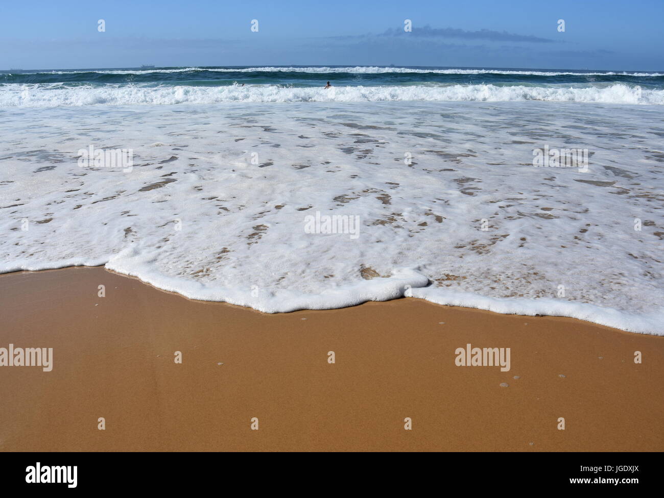 Wave and sand beach for background. Beautiful beach surface texture ...