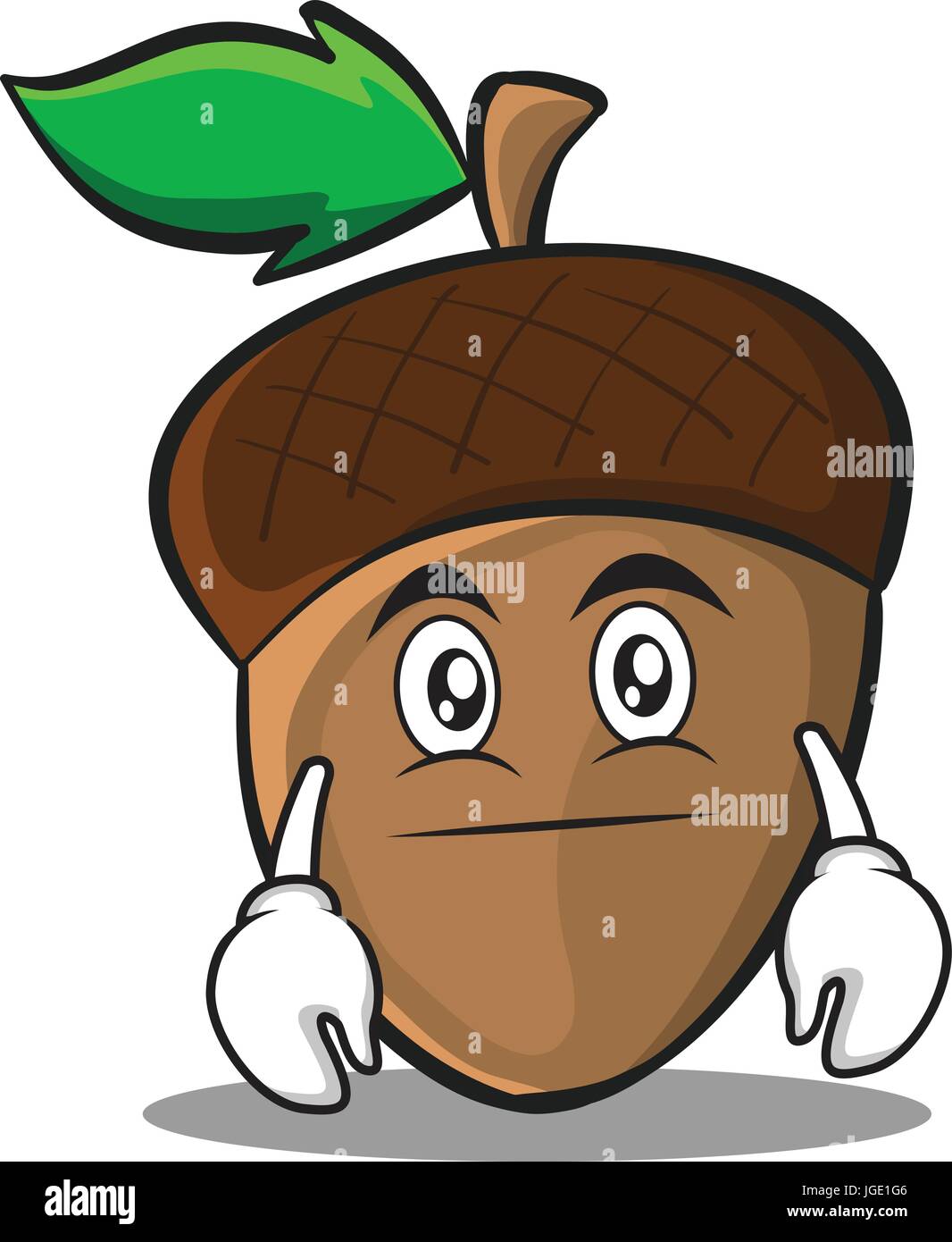 Neutral acorn cartoon character style Stock Vector Image & Art - Alamy