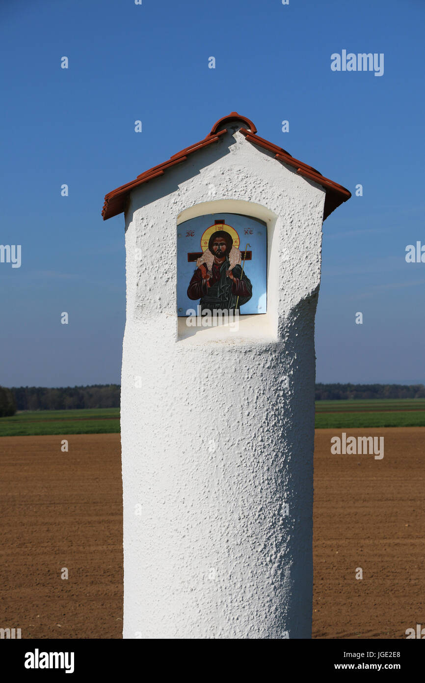 Block, little block, Marterl, stone tablet, roadside calvary, Swabian ...
