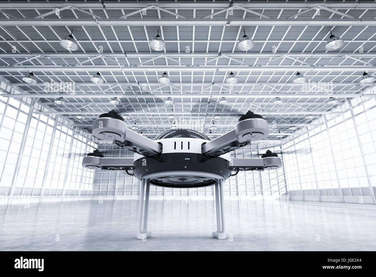 3d rendering drone camera in factory Stock Photo - Alamy