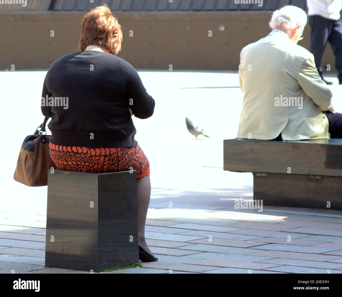 Large fat woman hi-res stock photography and images - Alamy