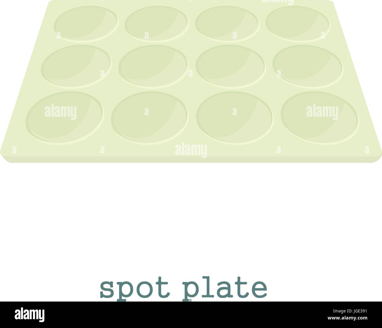 Spot plate icon, cartoon style Stock Vector Image & Art - Alamy