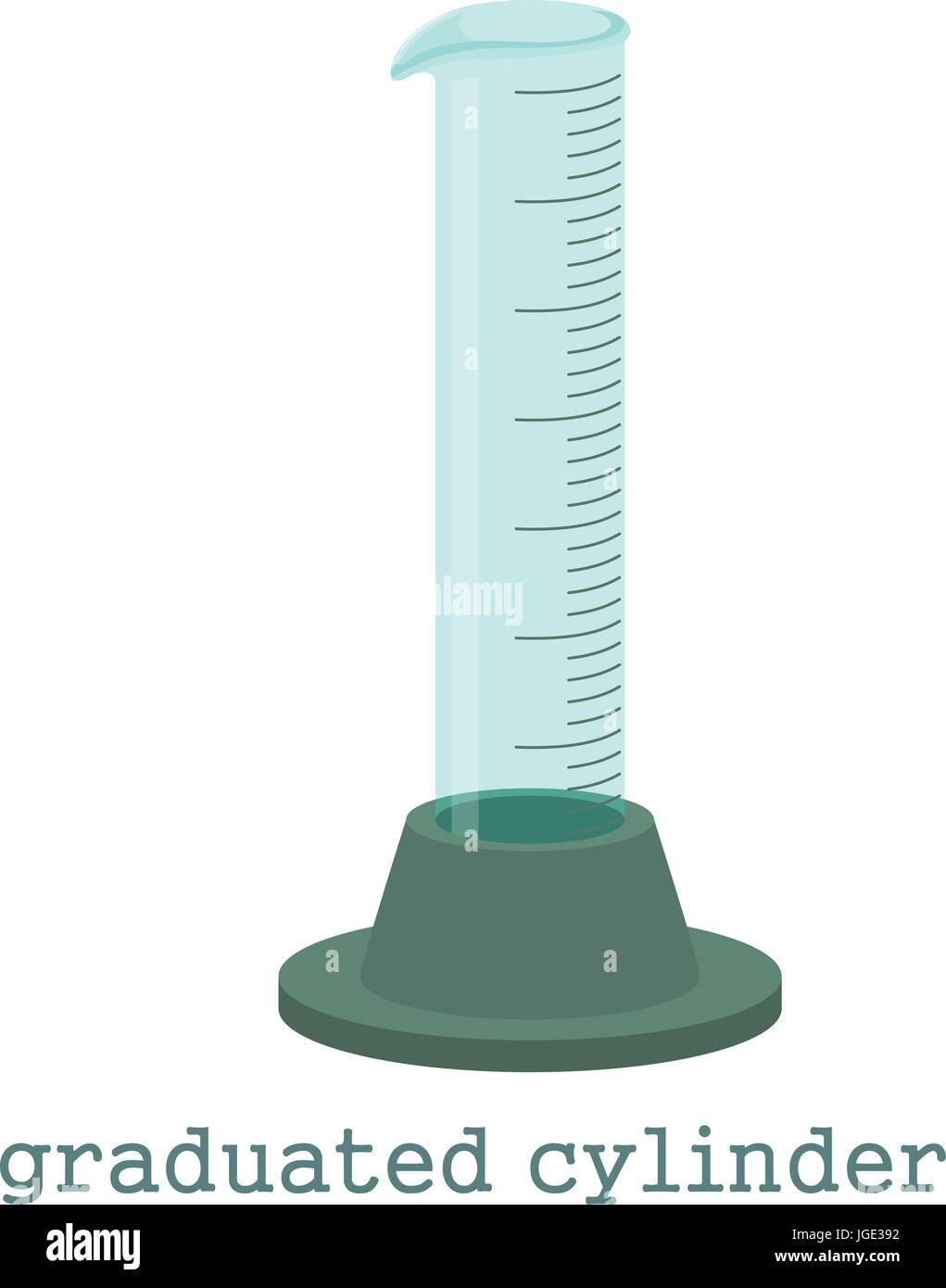 Graduated cylinder icon, cartoon style Stock Vector Image & Art - Alamy