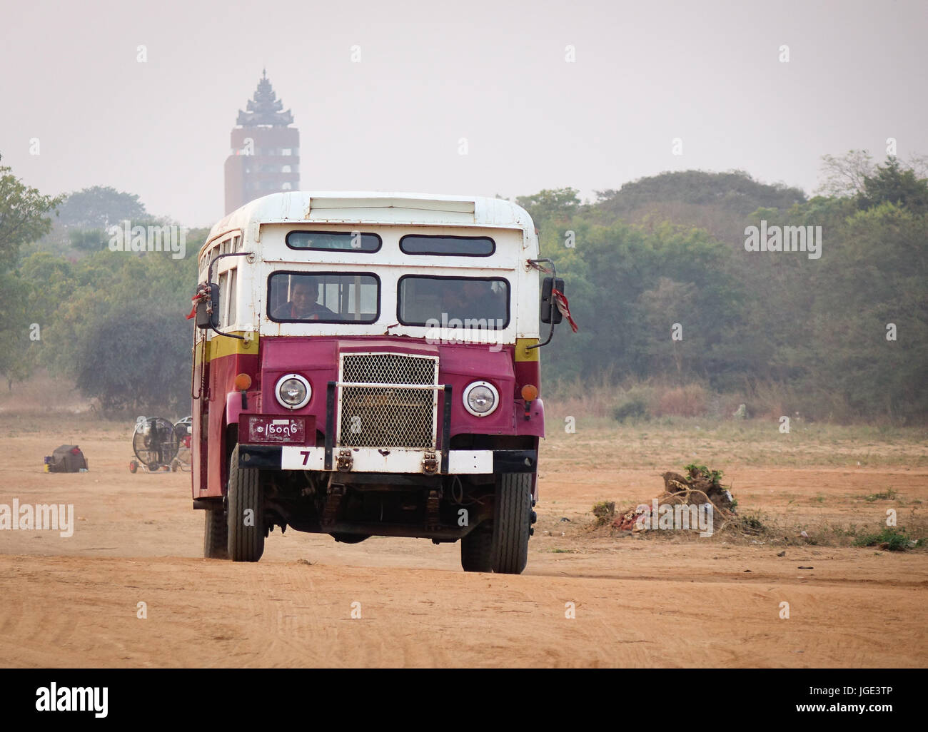 Myanmar bus station hi-res stock photography and images - Alamy